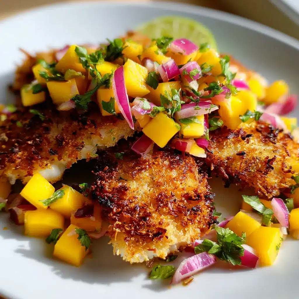 Coconut Crusted Fish With Mango Salsa: A Flavorful 30-Minute Delight ...