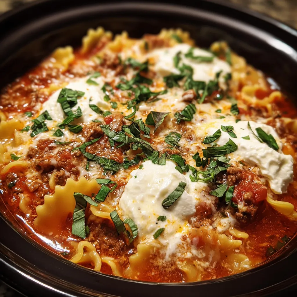 Slow Cooker Lasagna Soup: A Comforting and Quick Classic - Forkful Kitchen