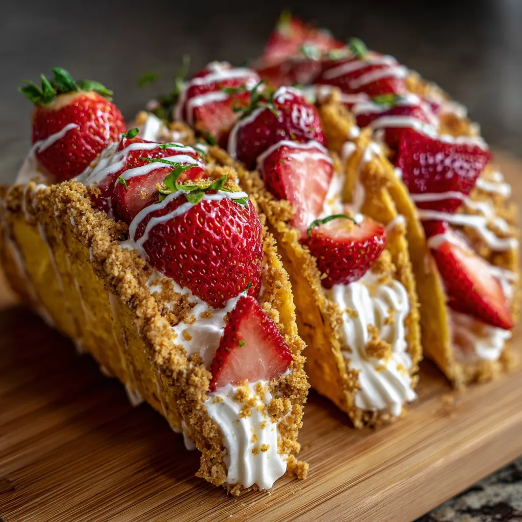 Strawberry Crunch Cheesecake Tacos – The Perfect Dessert Fusion ...