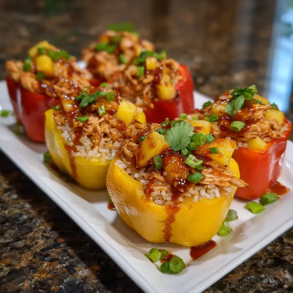 Teriyaki Pineapple Chicken & Rice Stuffed Peppers – A Delicious & Easy ...
