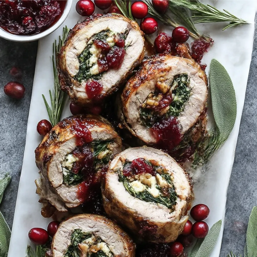 Christmas Stuffed Pork Tenderloin with Delicious Filling - Forkful Kitchen