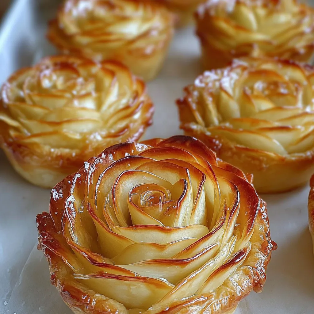 Puff Pastry Apple Roses Tarts: A Delightful Homemade Treat - Forkful ...