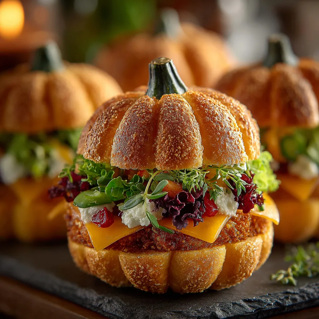 Pumpkin-Shaped Sliders: A Comforting and Creative Twist on Burgers ...