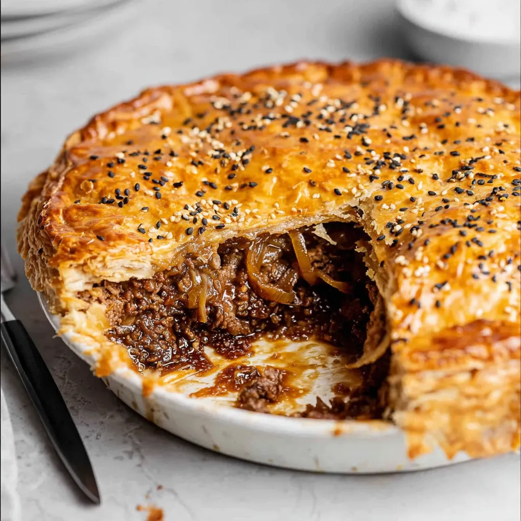 Mouthwatering 2-Hour Steak and Onion Meat Pie