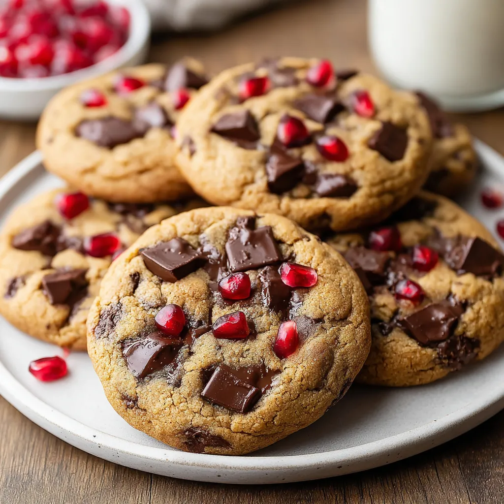 Chocolate Chip Cookies with Pomegranate Seeds – A Mouthwatering Treat ...