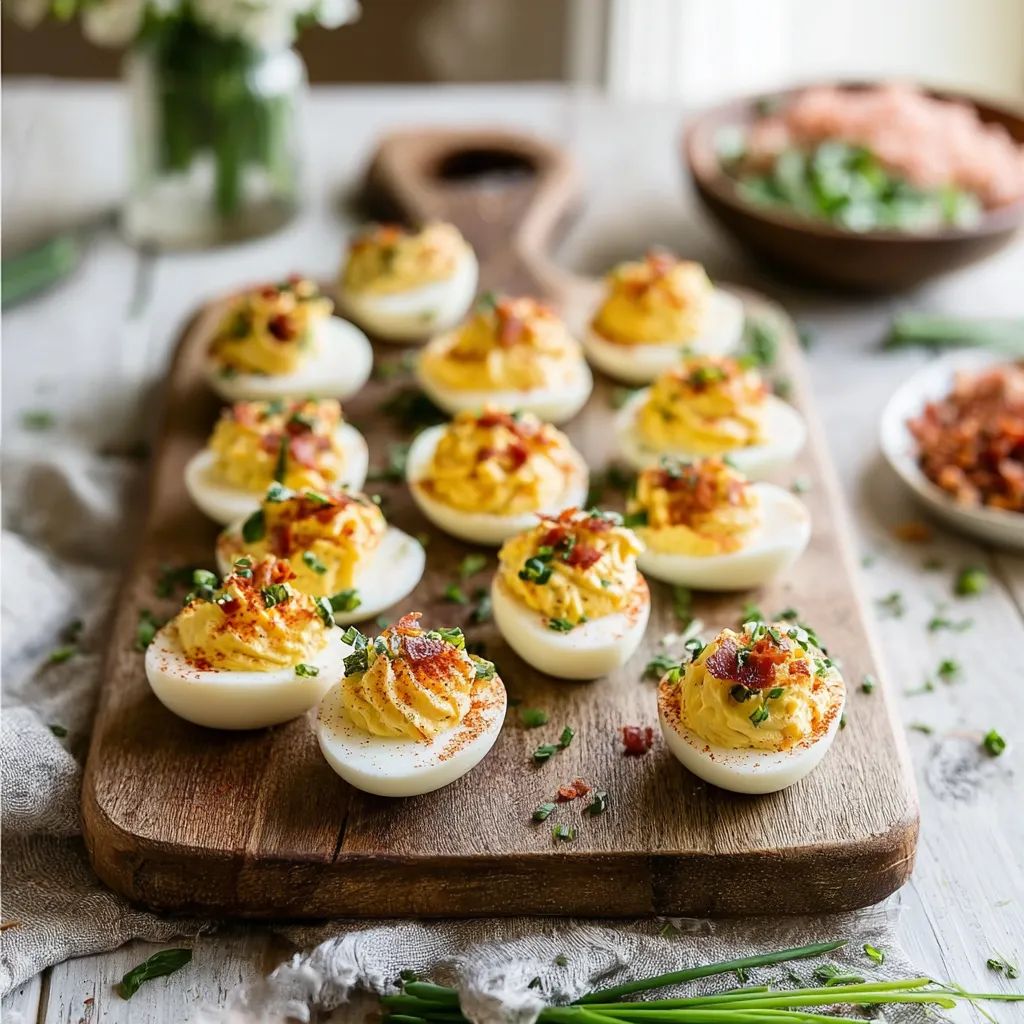 Deviled Egg Flights – A Speedy, Unforgettable Appetizer - Forkful Kitchen