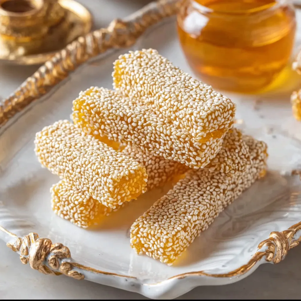 Greek Sesame Candy and Honey – A Delightful Sweet Treat - Forkful Kitchen