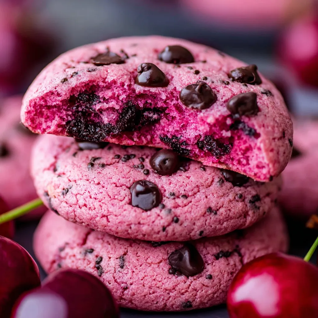 Maraschino Cherry Chocolate Chip Cookies – A Heavenly Treat - Forkful ...