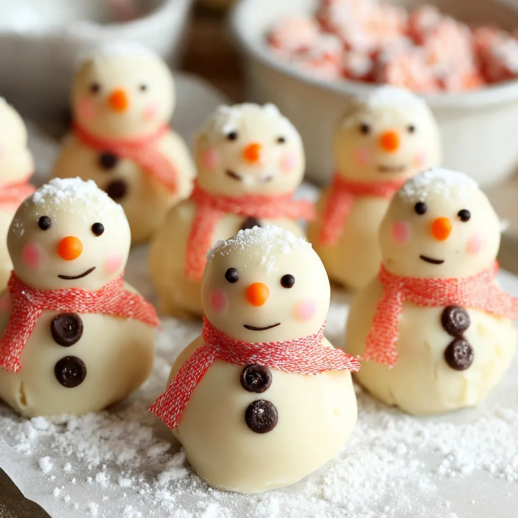 No-Bake Snowman Truffles: A Delightful Christmas Treat - Forkful Kitchen
