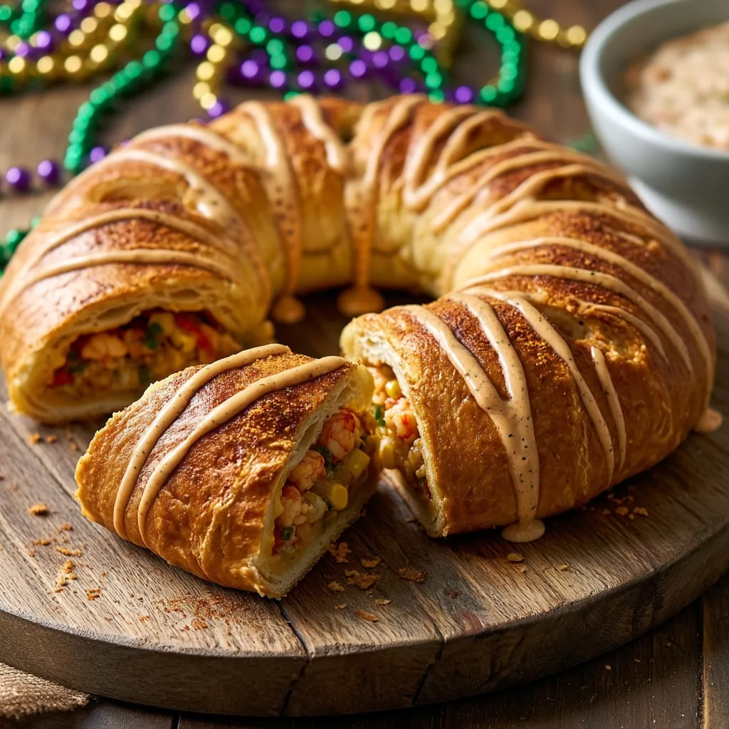 Savory Crawfish & Corn King Cake – A Homemade Louisiana Delight ...