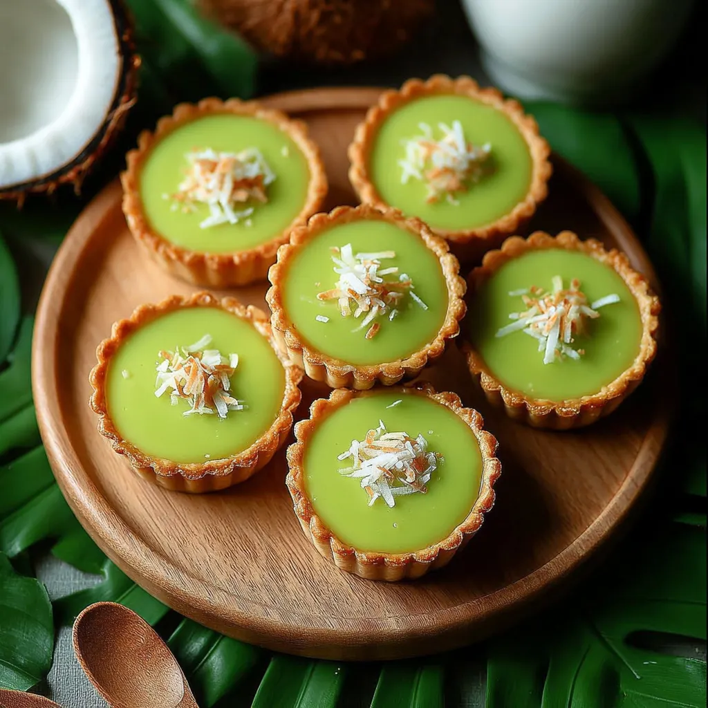 Thai Pandan Coconut Tarts – A Delightful 30-Minute Treat - Forkful Kitchen