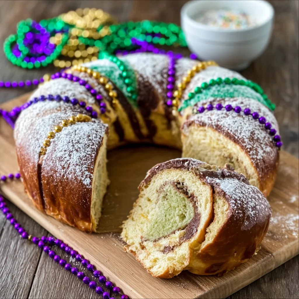 Traditional King Cake (Brioche Style) – Delicious Mardi Gras Treat ...