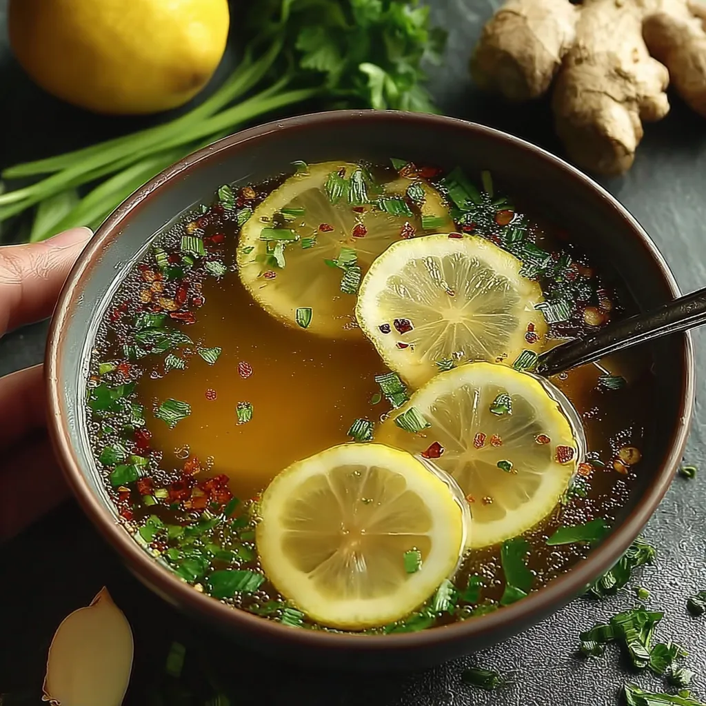 Anti-Inflammatory Miso Ginger Broth with Lemon: A Quick and Nourishing ...