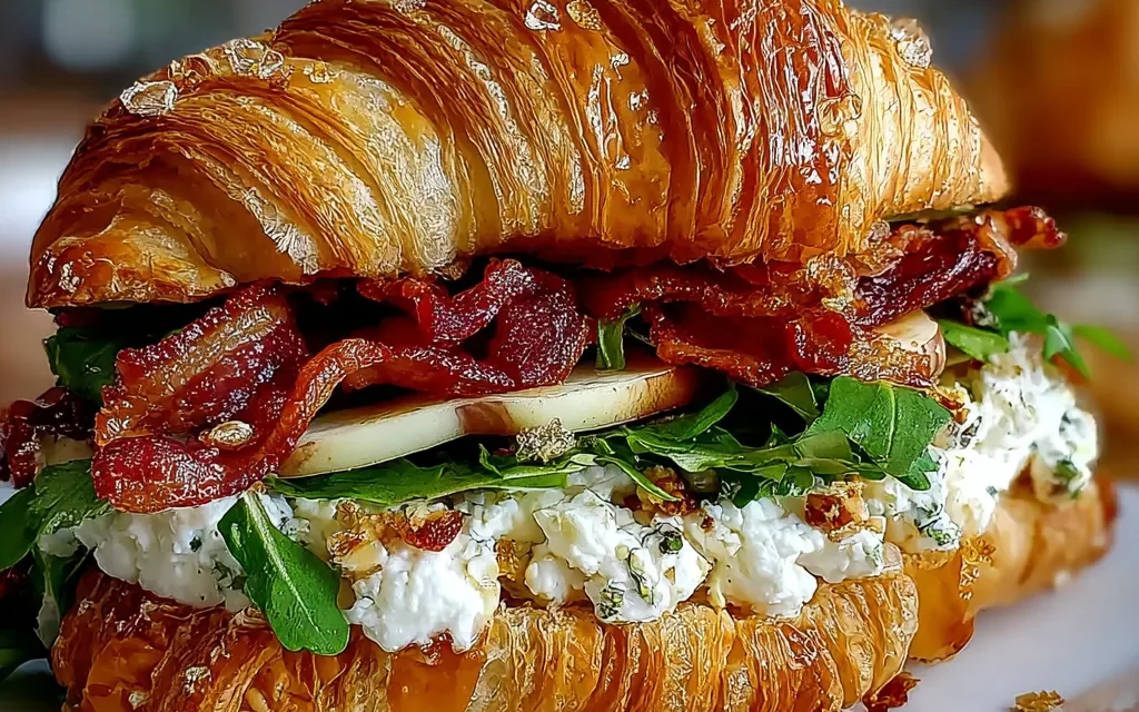 Apple & Goat Cheese Croissant Sandwich: A Delightful Breakfast Treat ...