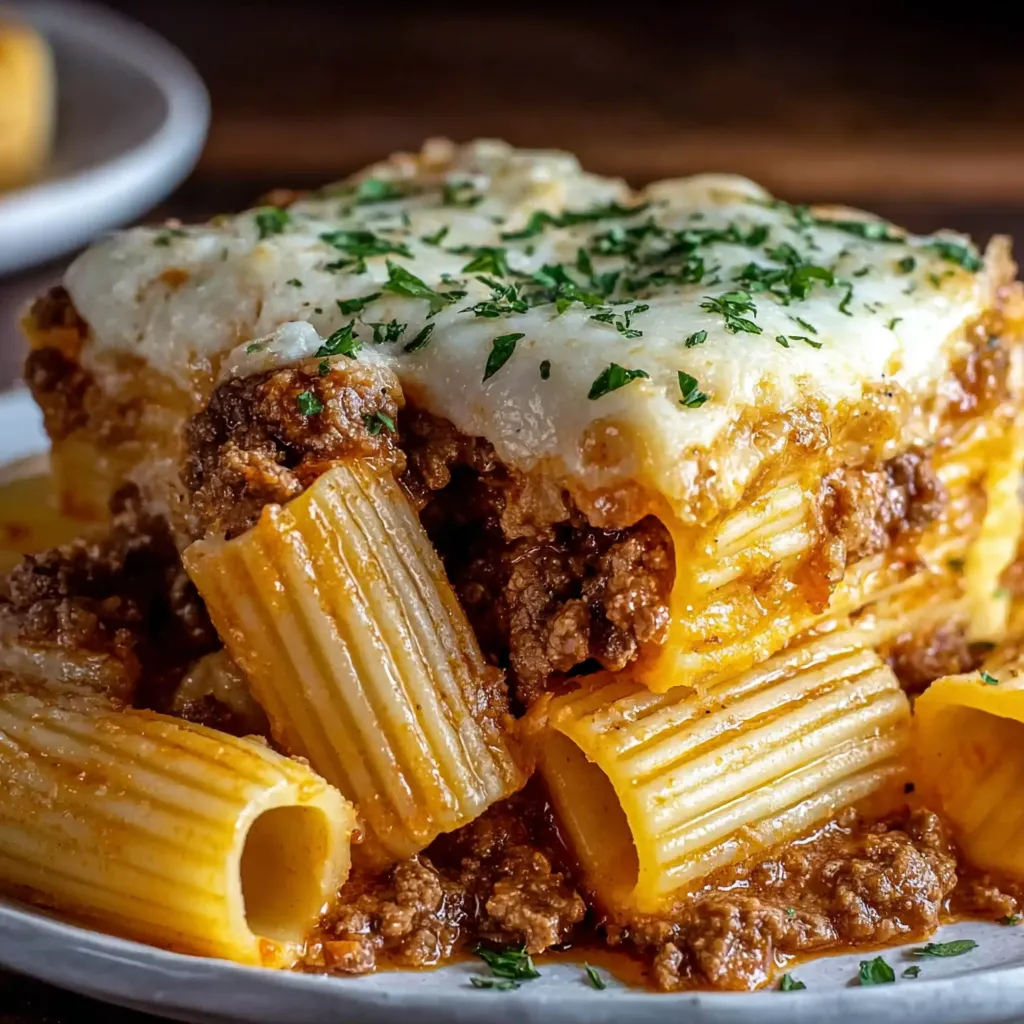 Baked Rigatoni Stuffed with Beef Ragu & Mozzarella – A Comforting ...