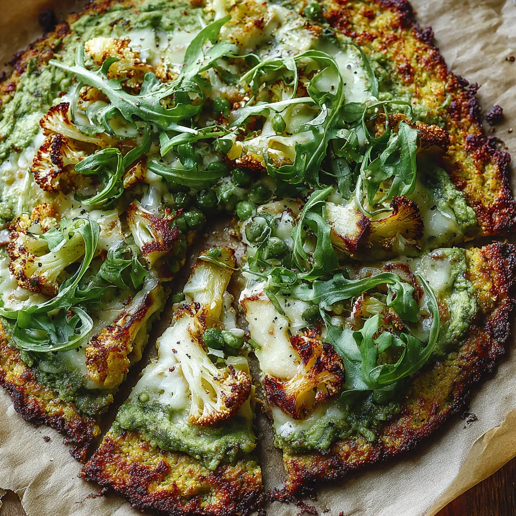 Cauliflower Crust Green Goddess Pizza – Deliciously Easy! - Forkful Kitchen