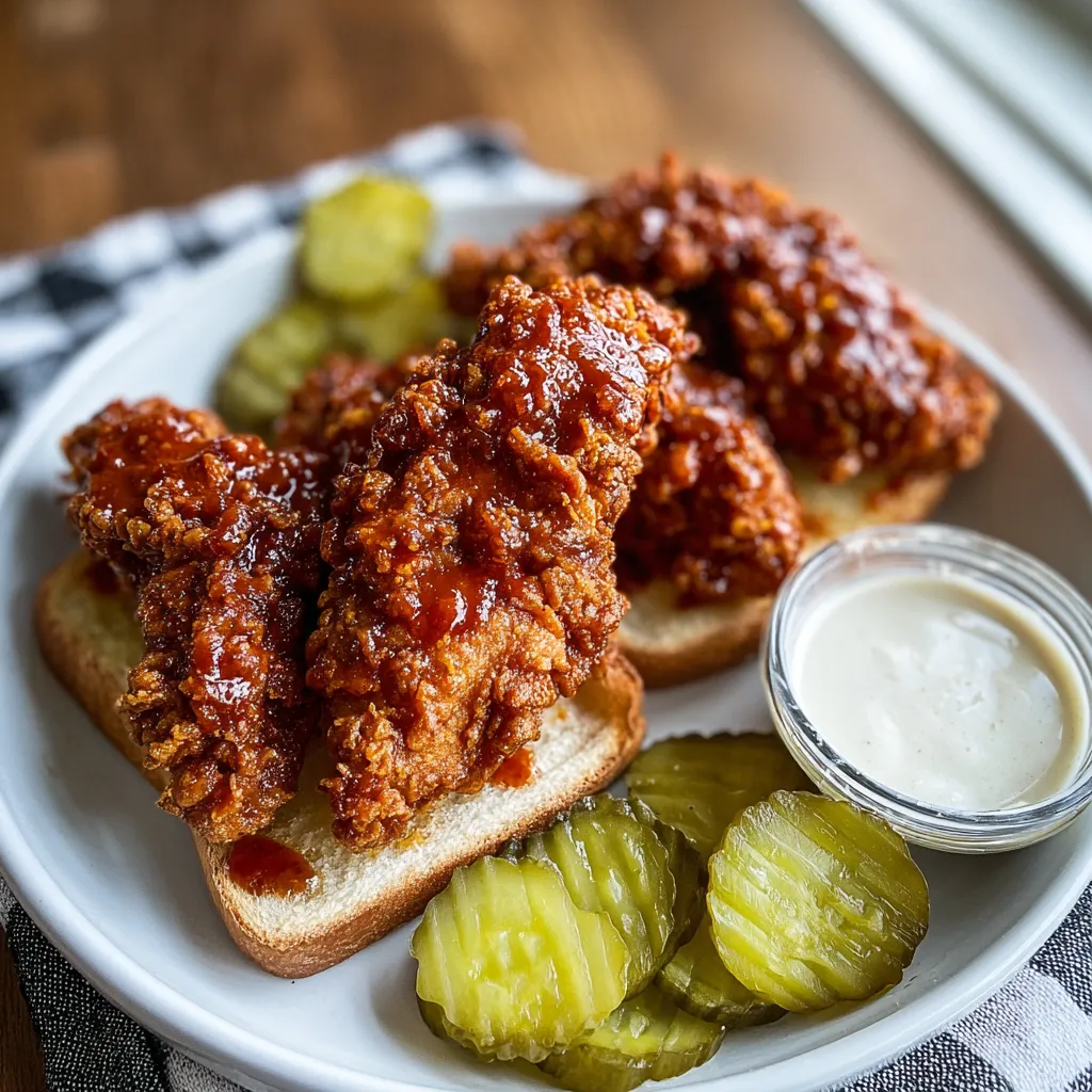 Nashville Hot Chicken Tenders - Forkful Kitchen