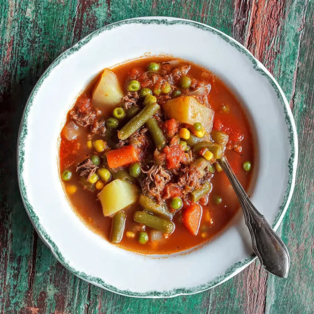 Old-Fashioned Vegetable Beef Soup – A Comforting Classic - Forkful Kitchen