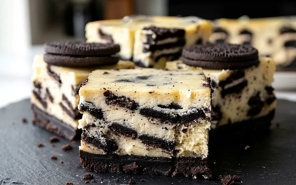 Oreo Cheesecake Bars – A Decadent Dessert Delight - Forkful Kitchen