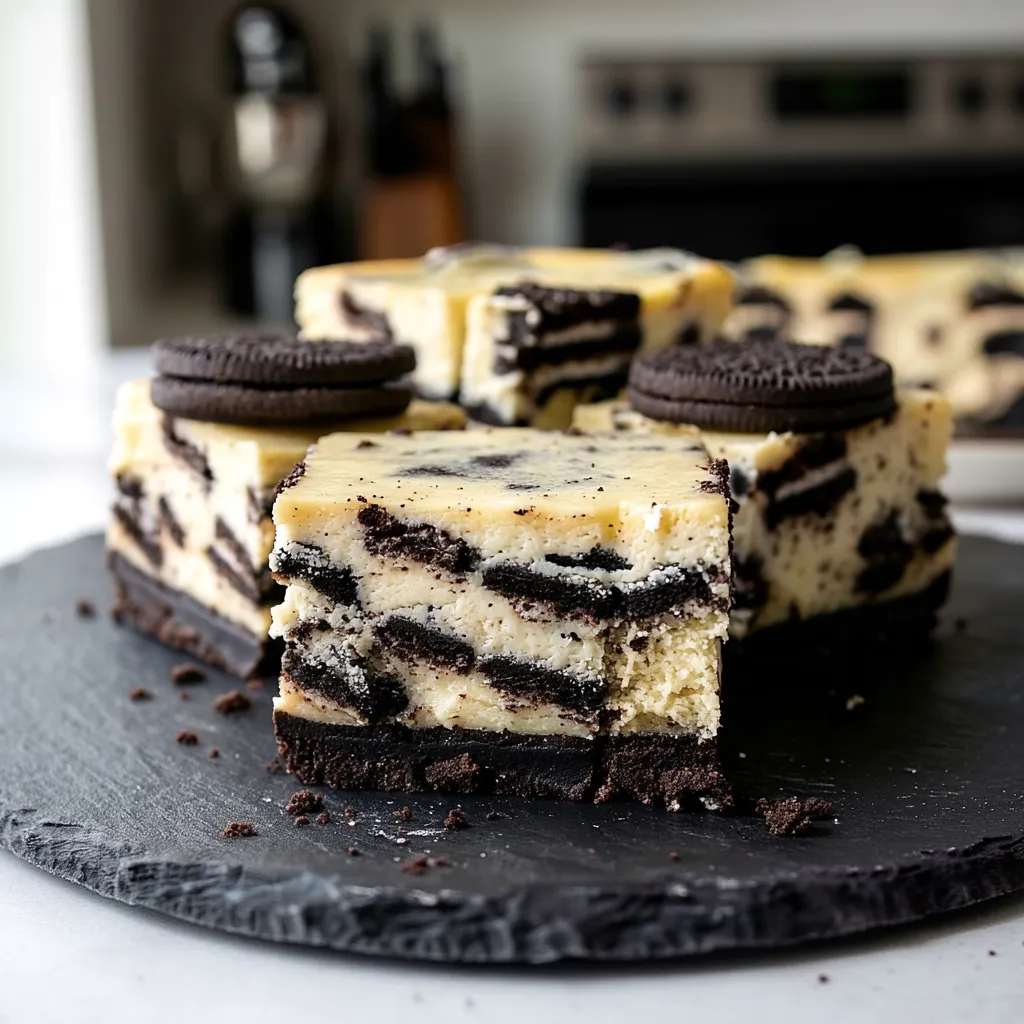 Oreo Cheesecake Bars – A Decadent Dessert Delight - Forkful Kitchen