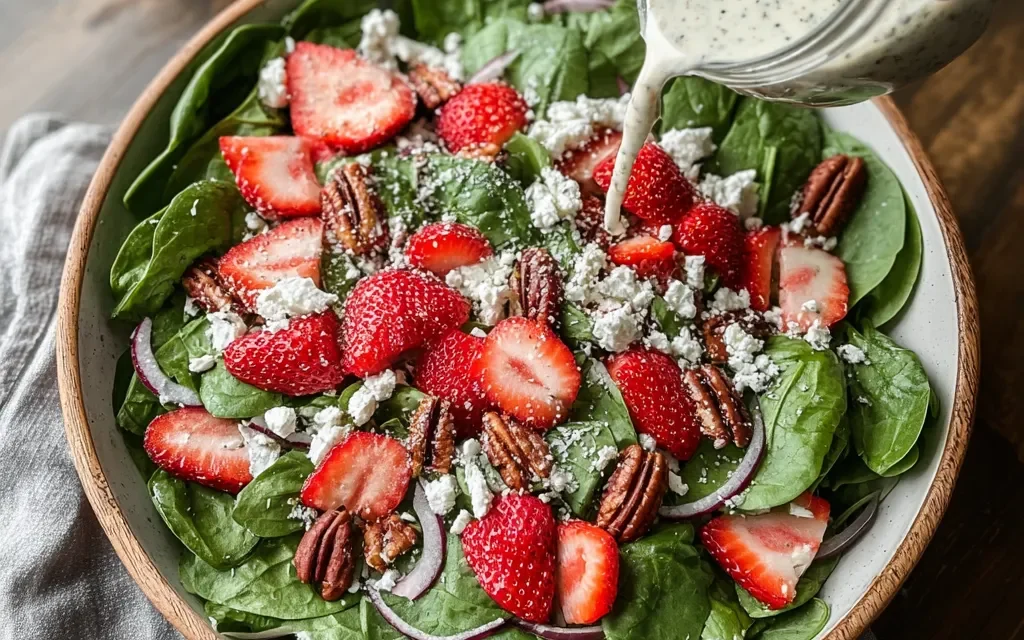 Strawberry Spinach Salad with Poppyseed Dressing – The Easy, Refreshing ...