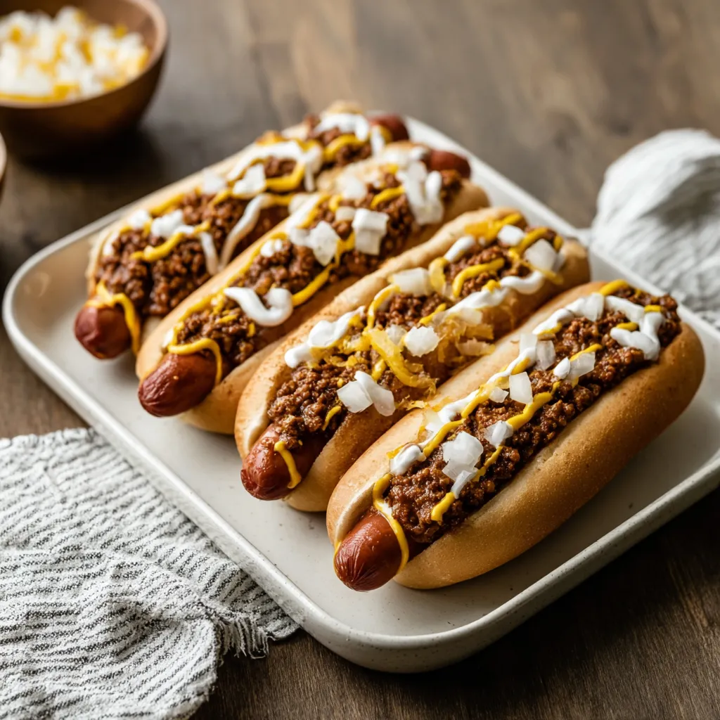 Homemade Coney Island Style Hot Dogs - Forkful Kitchen