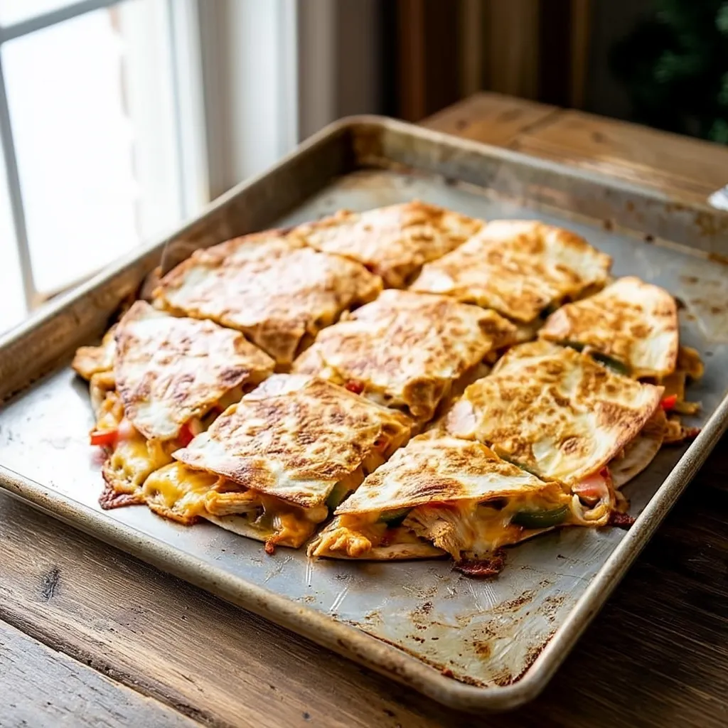 Sheet Pan Quesadillas for a Crowd - Forkful Kitchen