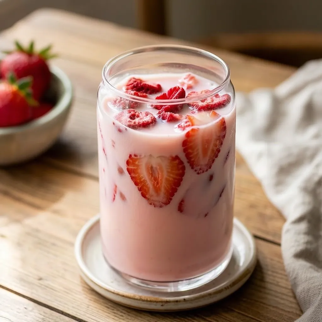 Strawberry Acai Pink Drink (Starbucks Copycat) - Forkful Kitchen